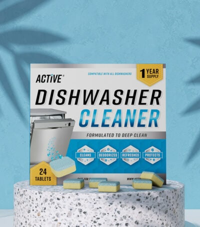 ACTIVE Dishwasher Cleaner & Deodorizer Tablets - 24 Pack
