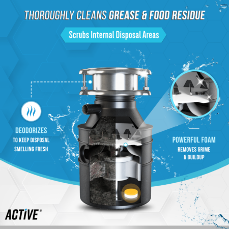 Active Garbage Disposal Cleaner & Deodorizer - 24 Pack Tablets