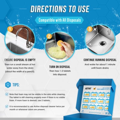 ACTIVE Garbage Disposal Cleaner - Waste Disposer Deodorizer