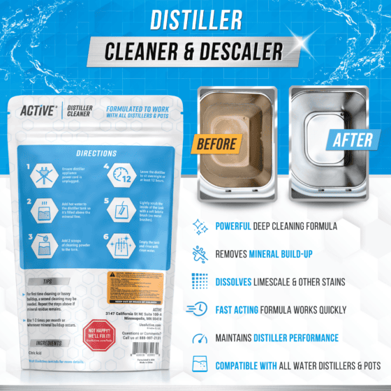 ACTIVE Distiller Cleaner & Descaler - Citric Acid Powder