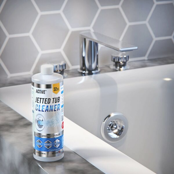ACTIVE Jetted Tub Cleaner - Cleans Bath Tubs & Hot Tubs