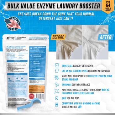 ACTIVE Enzyme Laundry Booster - Removes Tough Stains & Odor