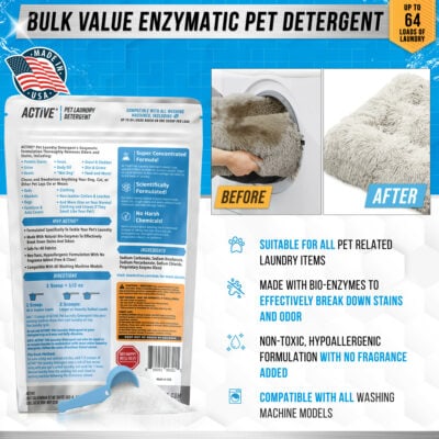 ACTIVE Pet Laundry Detergent - Stain & Odor Enzyme Powder