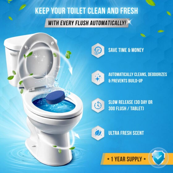ACTIVE Automatic Toilet Bowl Cleaner Tablets - Blue Gel