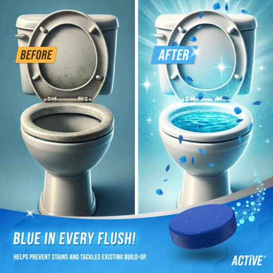 ACTIVE Automatic Toilet Bowl Cleaner Tablets - Blue Gel